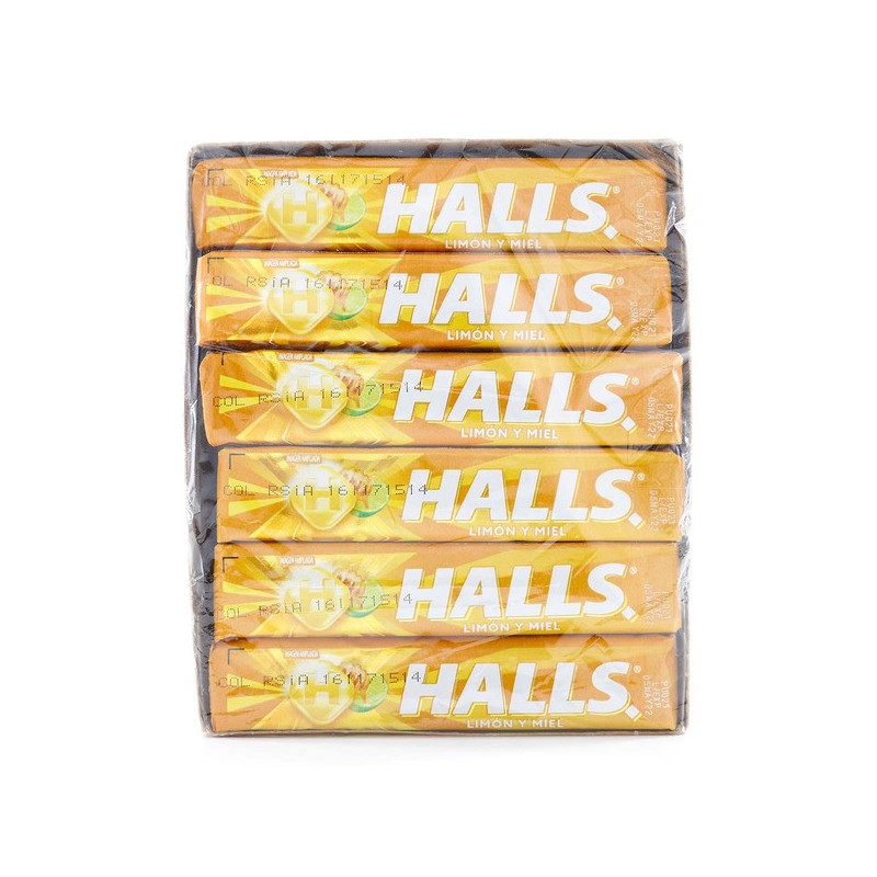 HALLS HONEY LEMON 12 BARRAS