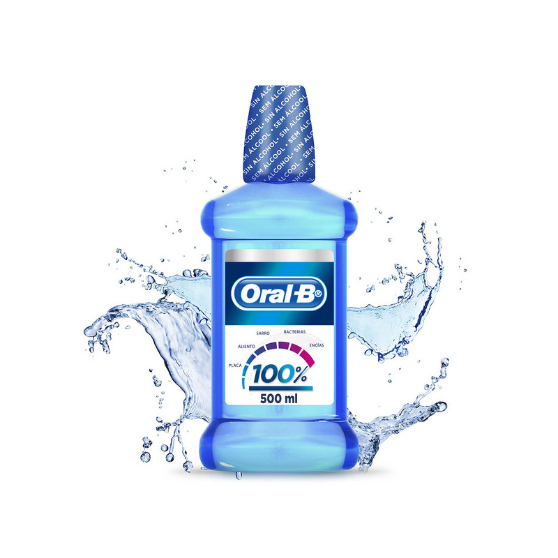 ENJUAGUE ORAL-B 100% SINGLE FCO X 500 ML