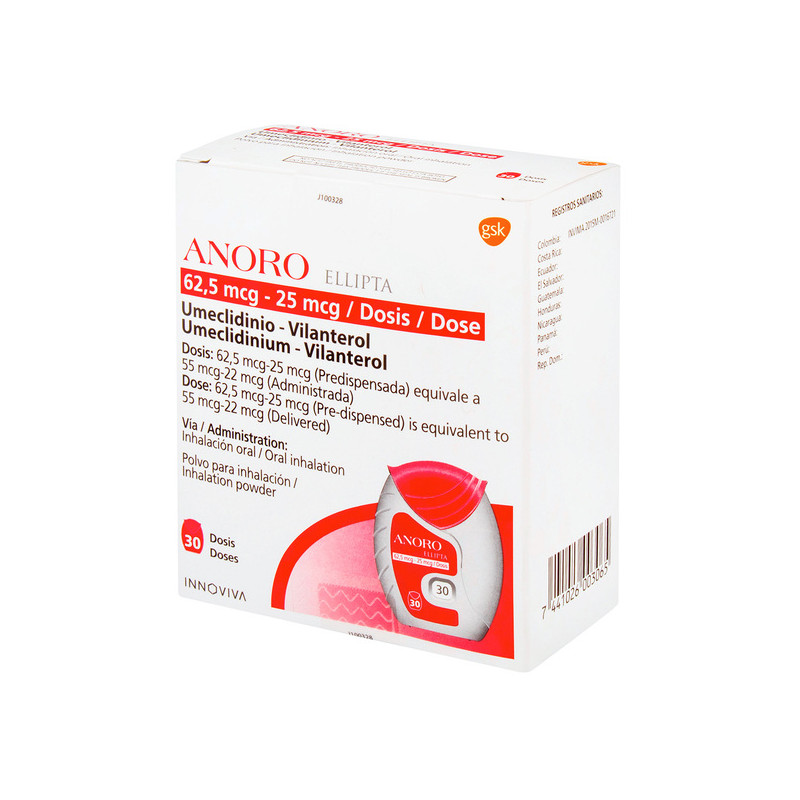 ANORO ELLIPTA 62.5 MCG 30 DOS.(A(3% (PAE