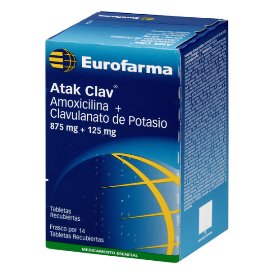 ATAK CLAV 875 MG 14 TABLETAS(3% )