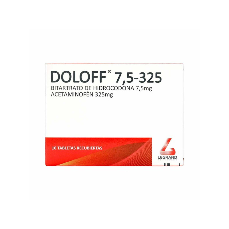 DOLOFF 7.5-325 10 TABLETAS