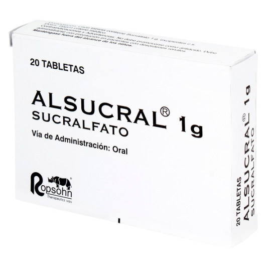 ALSUCRAL 1 GR 20 TABLETAS