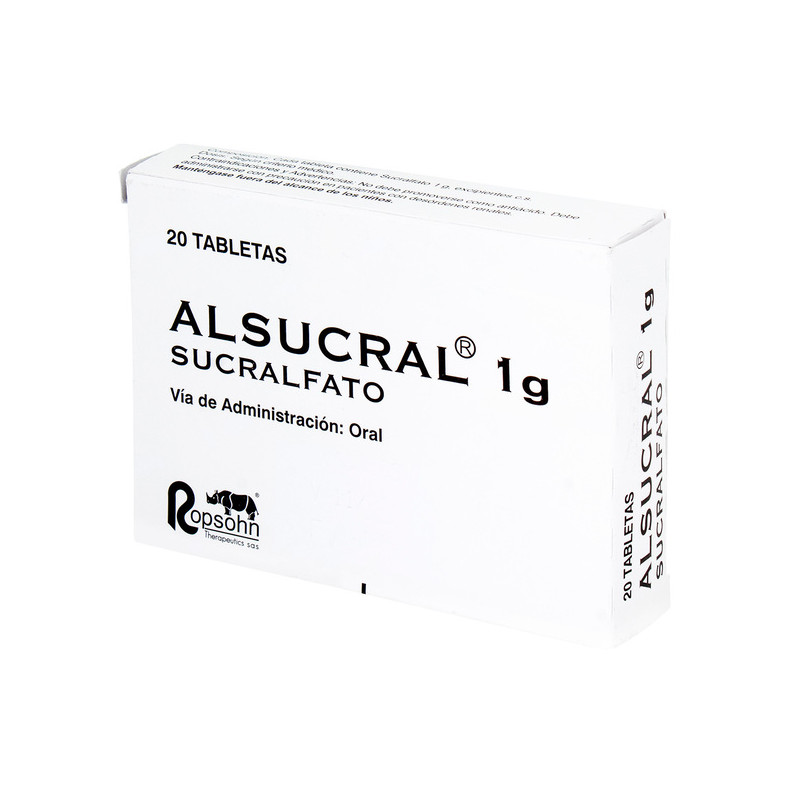 ALSUCRAL 1 GR 20 TABLETAS