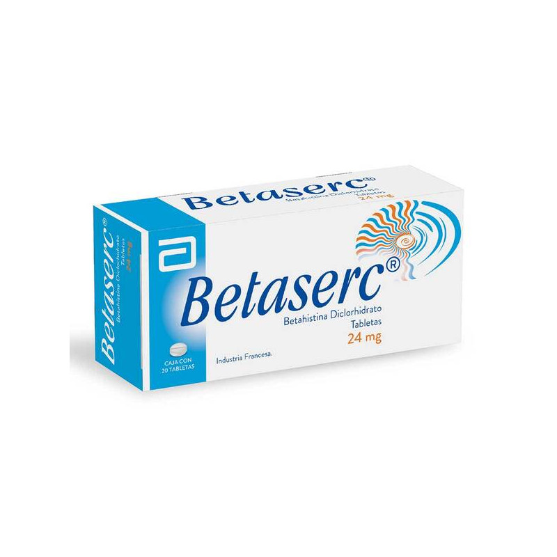 BETASERC 24 MG 20 TBS (A)(3%+)(PAE)