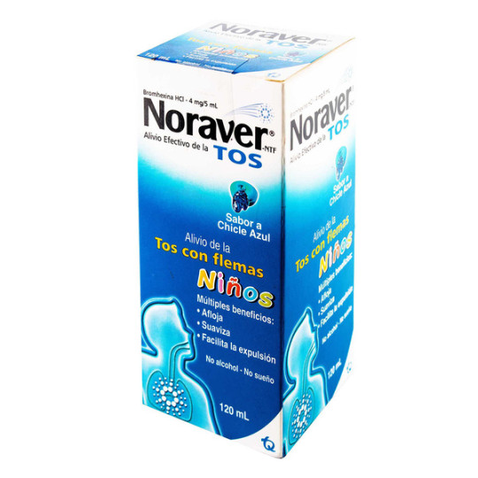 NORAVER TOS NINOS CHIC.AZUL JARABE 120ML