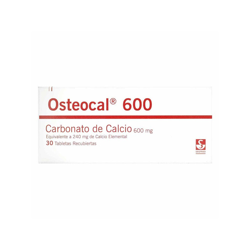 OSTEOCAL 600 MG 30 TABLETAS
