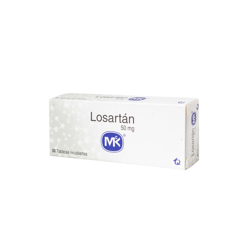 LOSARTAN 50 MG 30 TABLETAS MK