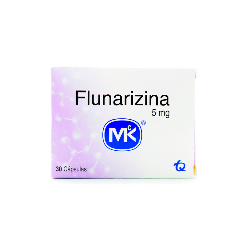 FLUNARIZINA 5 MG 30 CAPSULAS MK