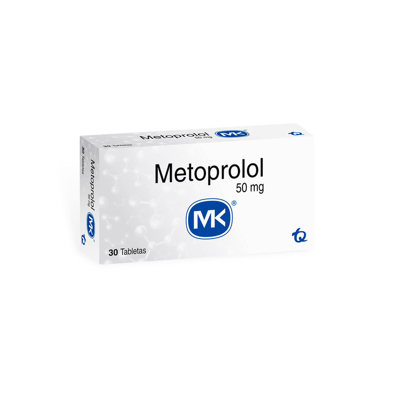 METOPROLOL 50 MG 30 TABLETAS MK(M)12180