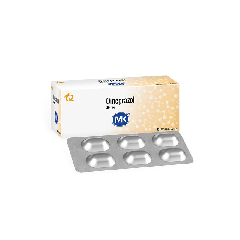 OMEPRAZOL 20 MG 30 CAPSULAS MK