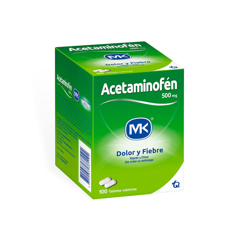 ACETAMINOFEN 500 MG 100 TAB MK