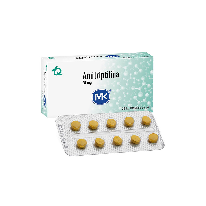 AMITRIPTILINA 25 MG 30 TABLETAS MK
