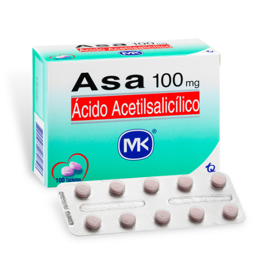 ASA 100 MG 100 TABLETAS MK