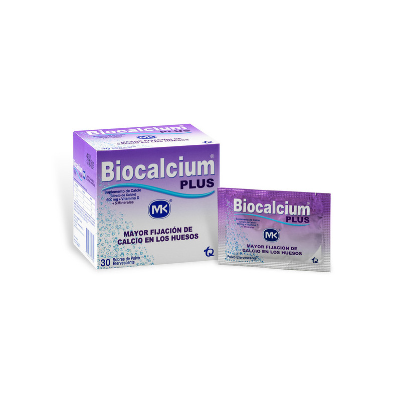 BIOCALCIUM PLUS POLVO 30 SOBRES MK